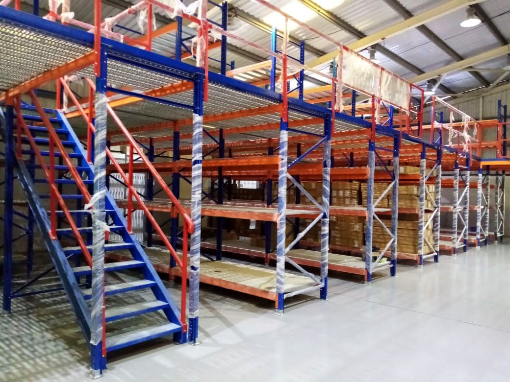 Rack Supported Mezzanine Floor in UAE - Sama Racking