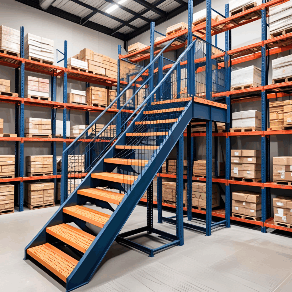 Racking Staircase in UAE: Safe & Durable Warehouse Access Solutions ...